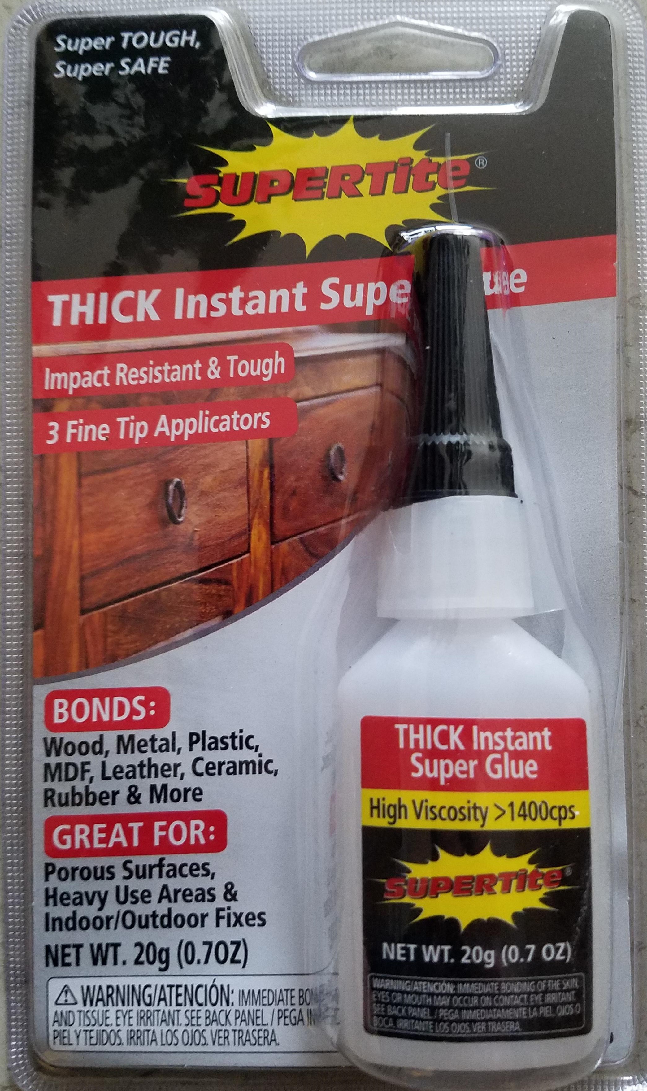 SUPERTite | Adhesives | | | INSTANT SUPER GLUE- THICK 20g / 0.7oz (+3 ...